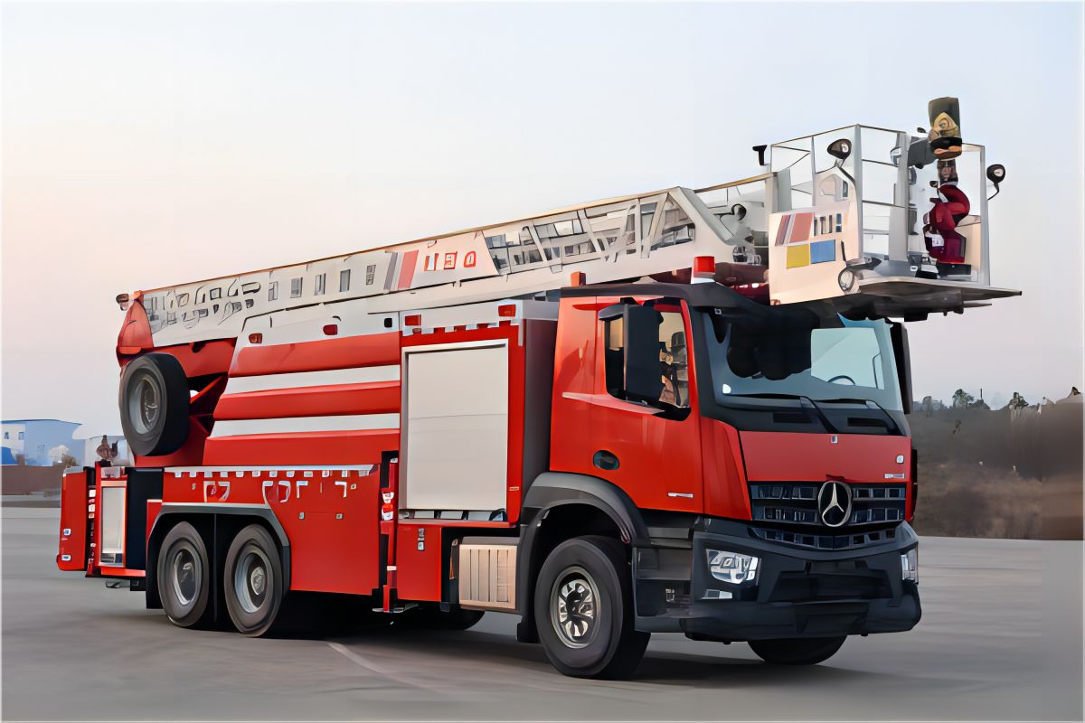 Wholesale Arocs 6X4 YT60 Aerial Ladder Fire Truck in Chinese - Hubei ...