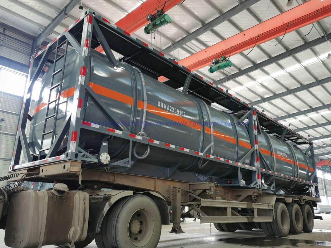 10 Units 21KL 20FT ISO Steel Lined PE Hydrochloric Acid HCL Tank ...