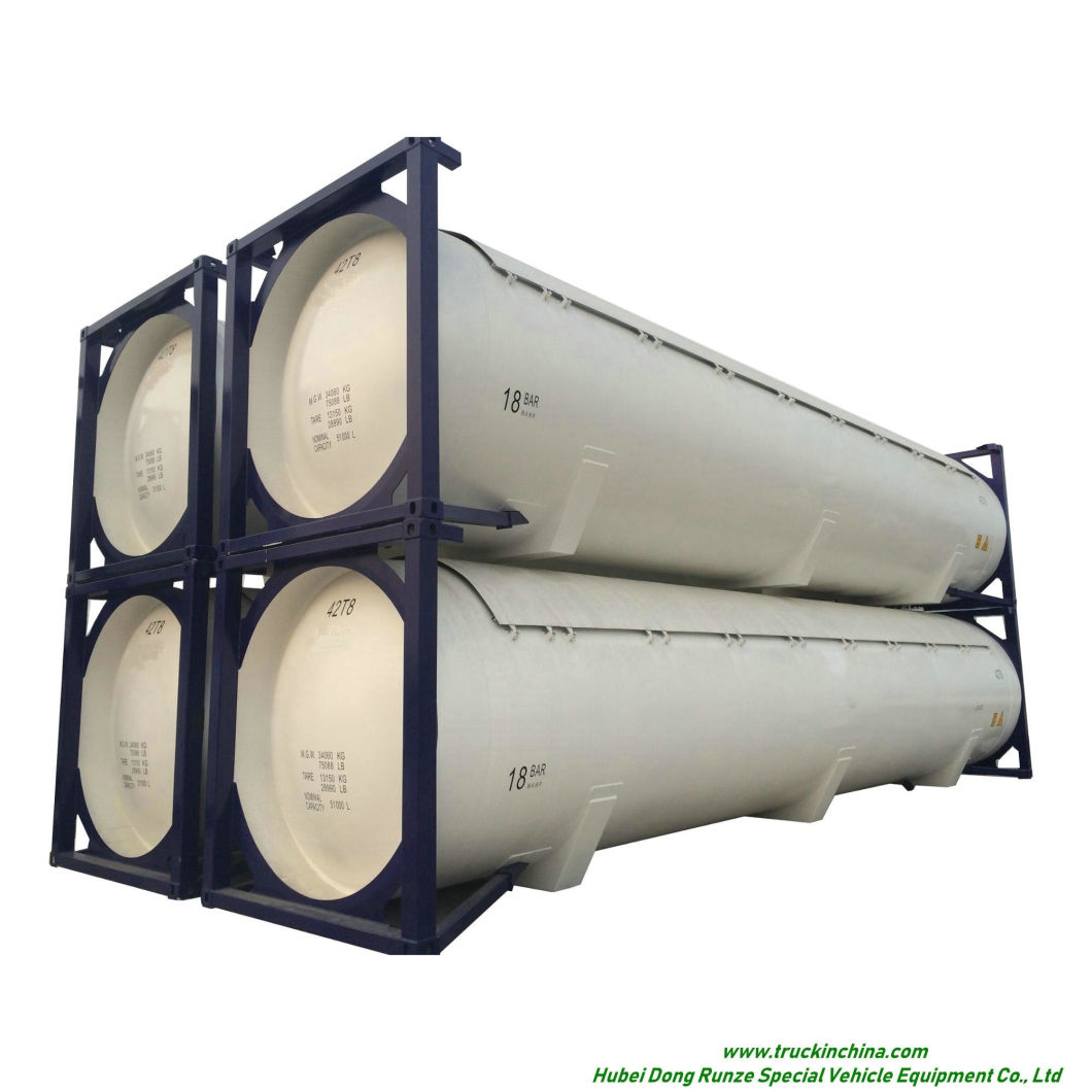 LPG ISO T50 Tank Container 20FT, 30FT, 40 FT Portable or Road ...