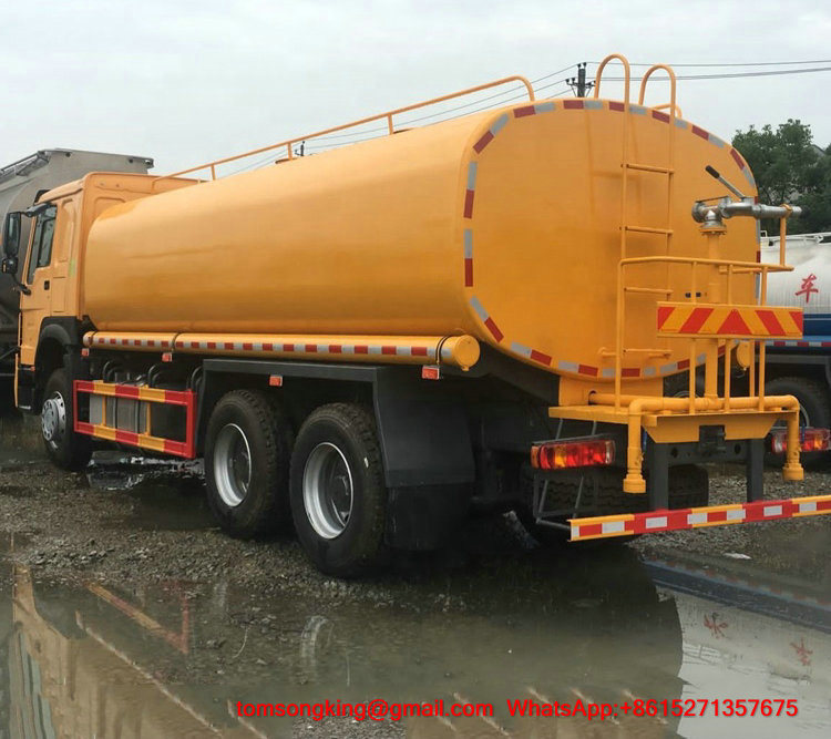 Wholesale Sinotruck HOWO 6X4 Water Tank Bowser Truck Capacity 15 Tons ...