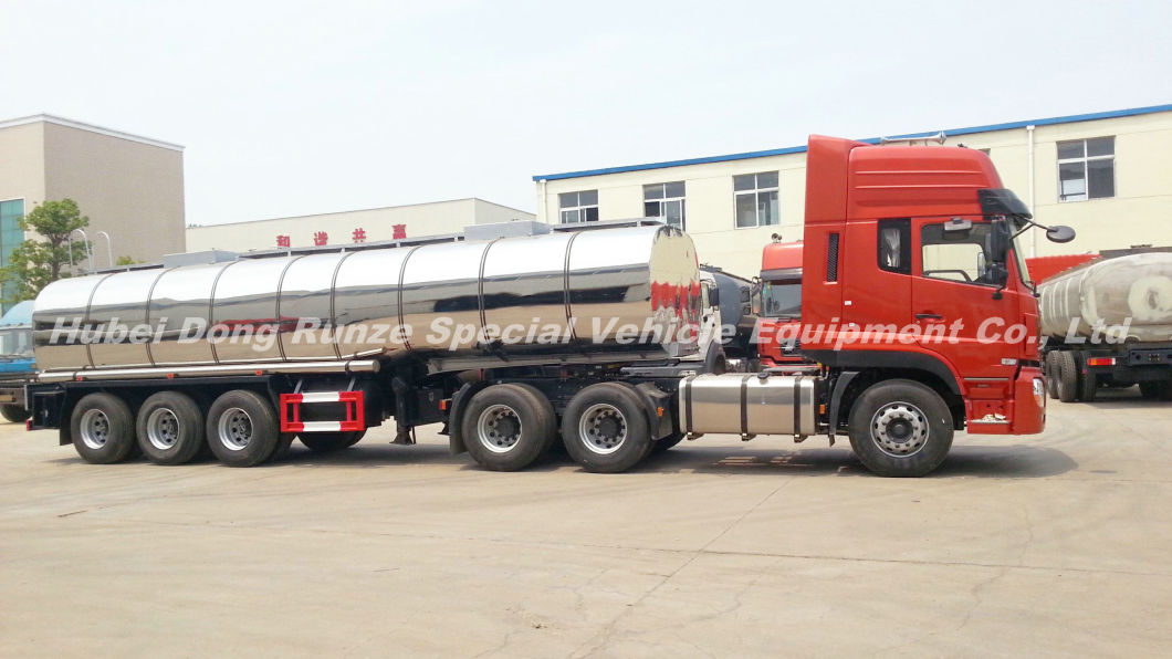 Wholesale 3axles Stainless Steel Emulsion Tank Semi Trailer Insulated ...