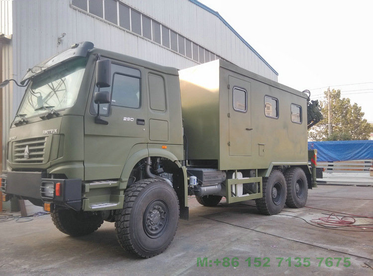 Wholesale HOWO Mobile Workshop 6X6 off Road Service Trucks Customizing ...