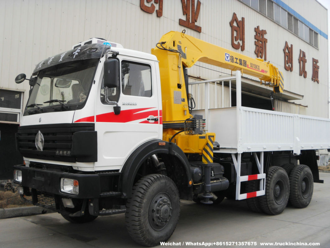 Beiben off Road Crane Truck with 10t Telescopic Boom (6X6 Trucks Mounted Crane)