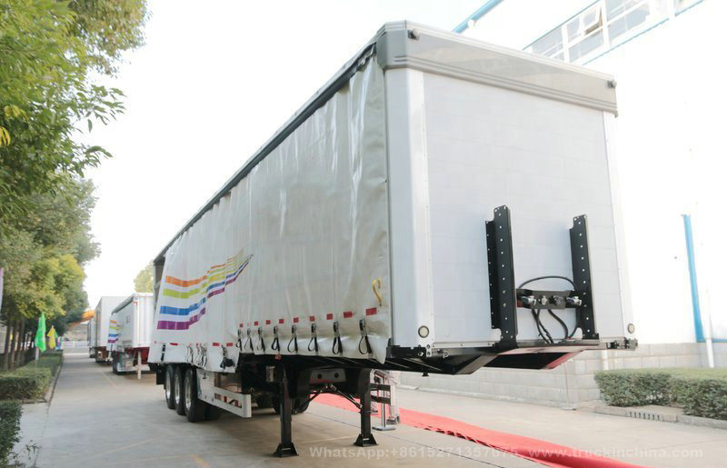 Wholesale Customizing 60 Tons Flat Bed Curtain Side Wall Cargo Semi ...