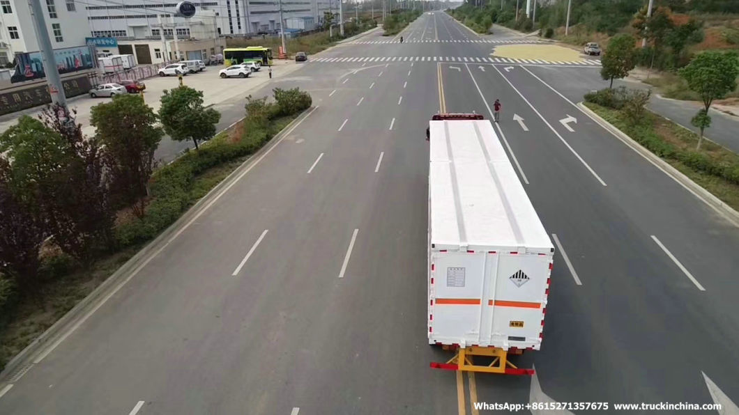 Customizing 3 Axles Insulated Van Explosion-Proof Blasting Goods ...