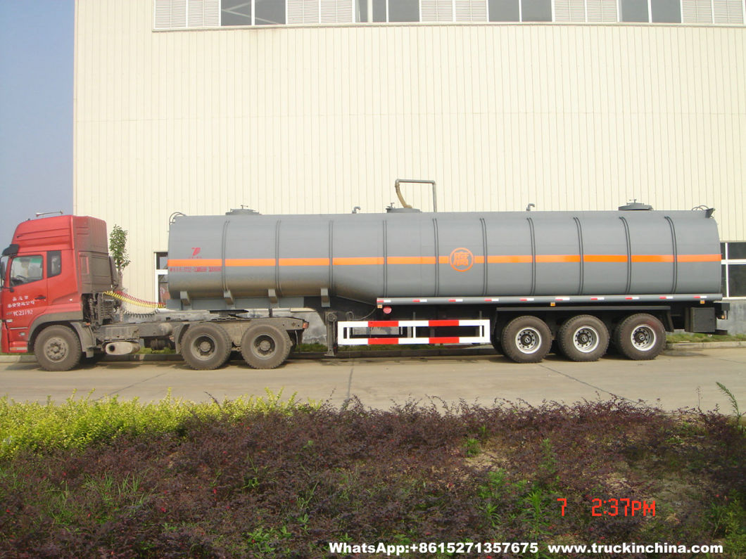 Wholesale Customizing 60t Hydrochloric Acid Tank Trailer (Steel Lined ...
