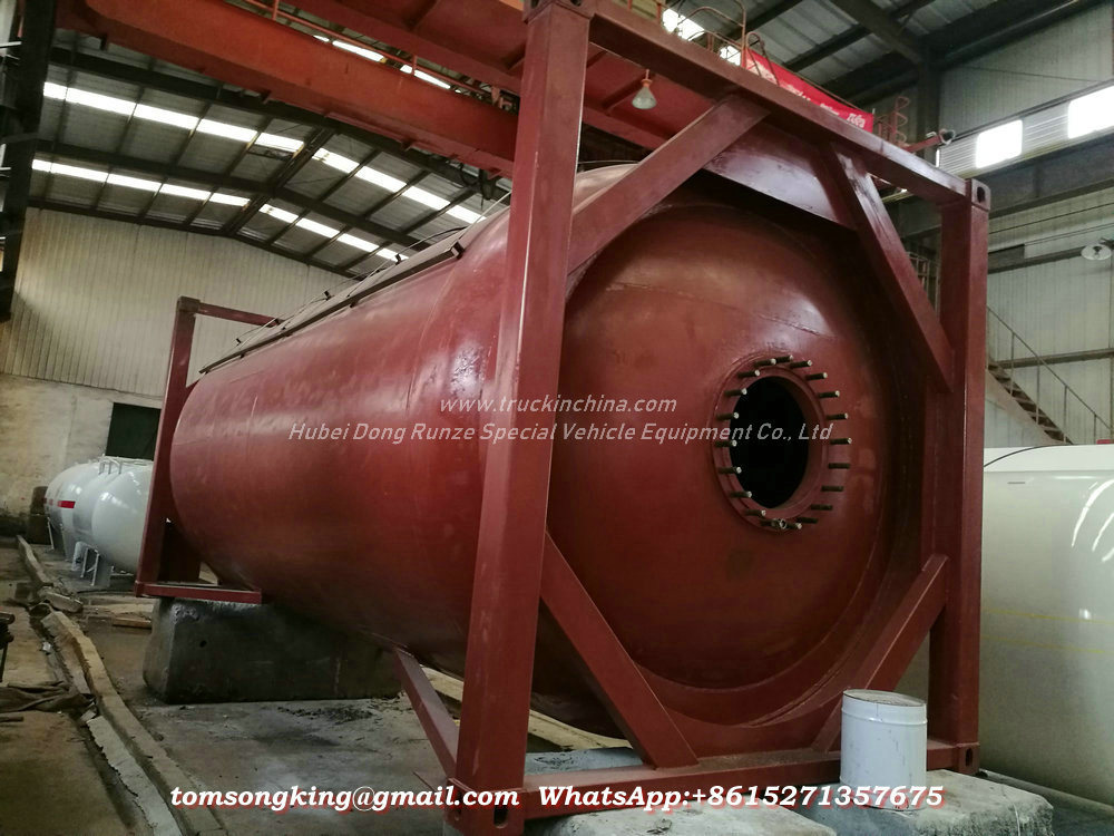 20FT Pressure Tank Container for Liquid Ammonia Un1005 Liquid Nh3 ...