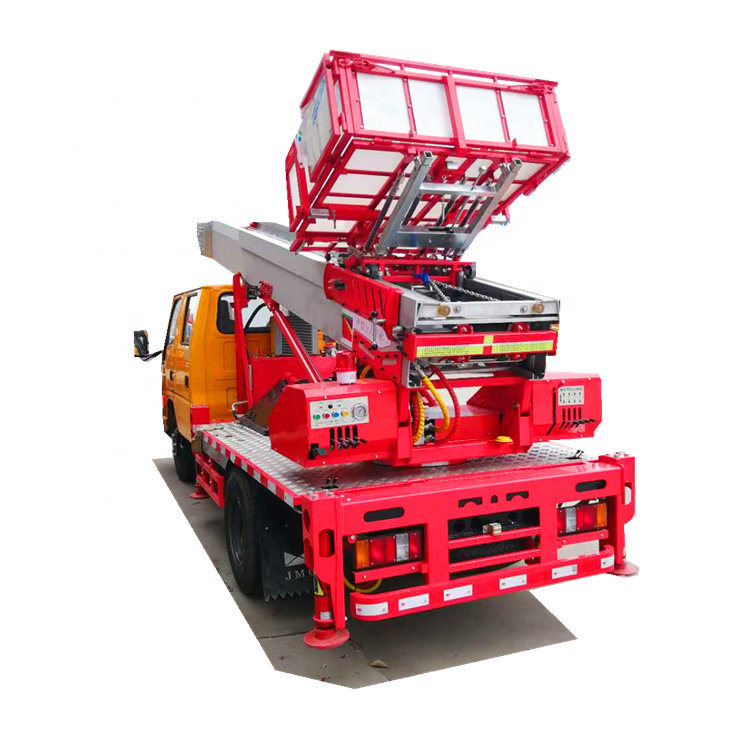 Wholesale HOWO Truck Mounted Telescopic Ladder Truck for House Building ...