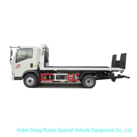 Sinotruk HOWO 5 Ton Wrecker Flatbed Tow Truck for Recovery Truck LHD Rhd