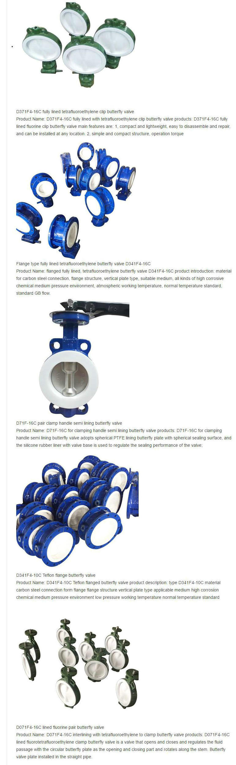 Wholesale PTFE / F4 Lined Butterfly Valve (Ball Valves CS/F46, D371F4-16C, Pneumatic Q641F46-16C ...