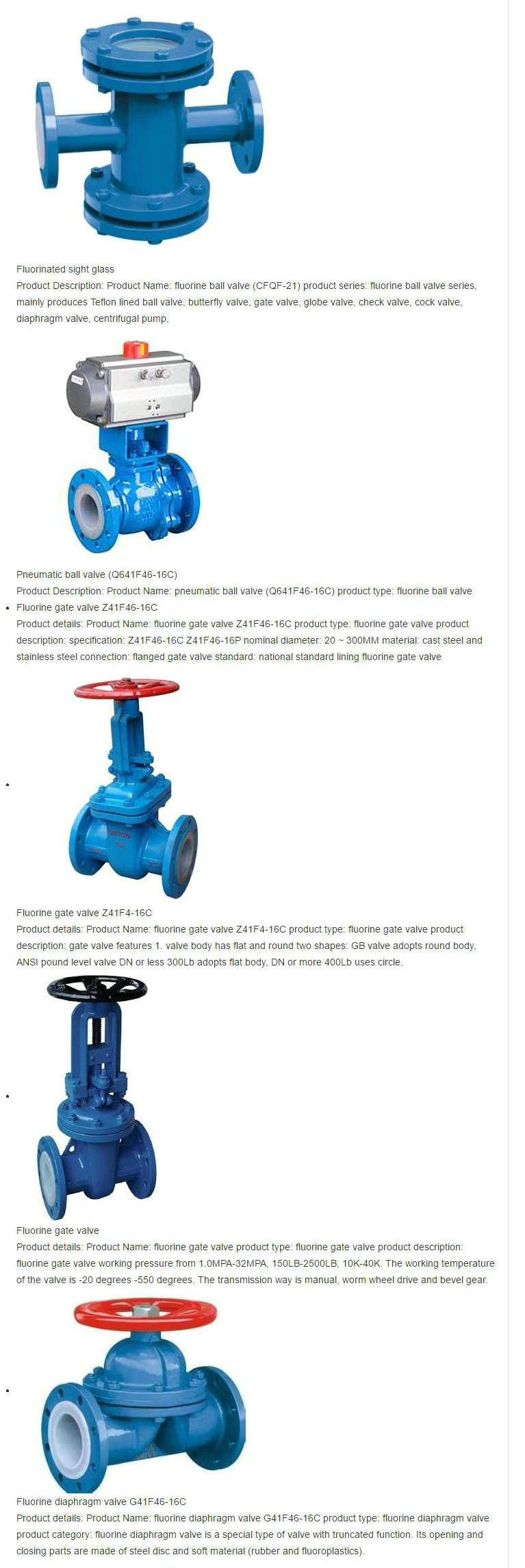 Wholesale PTFE / F4 Lined Butterfly Valve (Ball Valves CS/F46, D371F4-16C, Pneumatic Q641F46-16C ...
