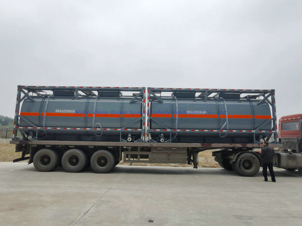 10 Units 21KL 20FT ISO Steel Lined PE Hydrochloric Acid HCL Tank ...