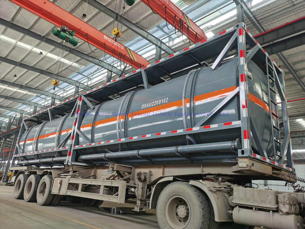 10 Units 21KL 20FT ISO Steel Lined PE Hydrochloric Acid HCL Tank ...