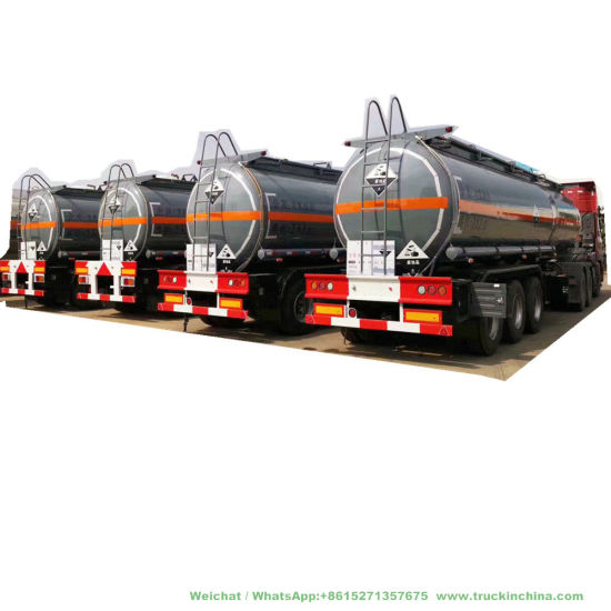Wholesale 3 Axles Hydrochloric Acid Tanker 29500L HCl Tanks in Chinese ...