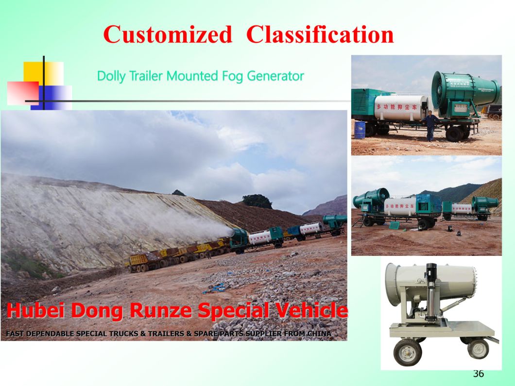 Wholesale Customizing Fog Generator Dolly Trailer (Dust Supression ...