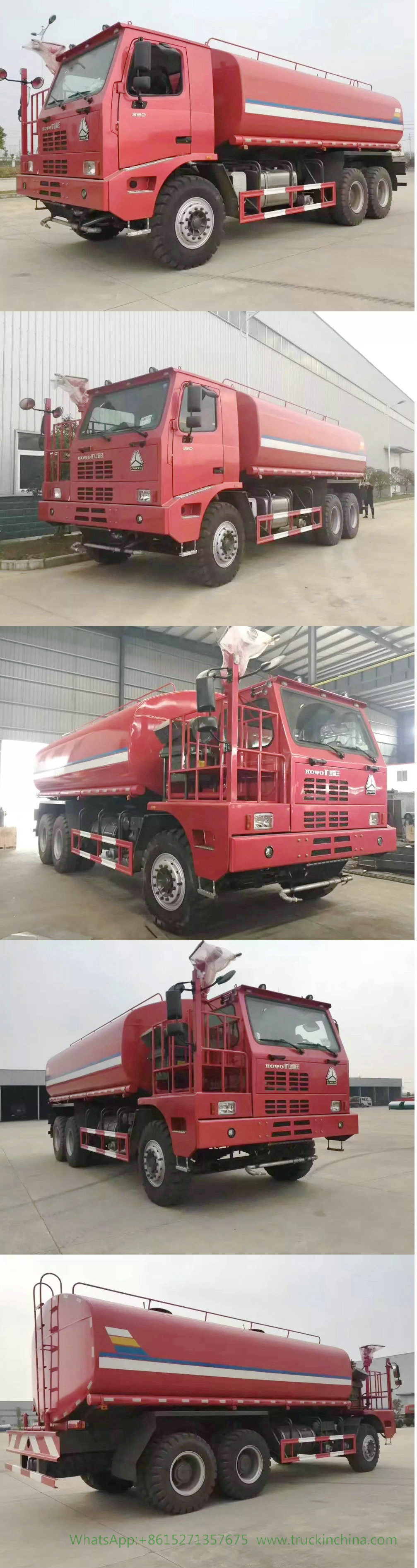 Wholesale HOWO Mining Anti Dust Water Tanker Truck 35- 40m3 (Offroad ...