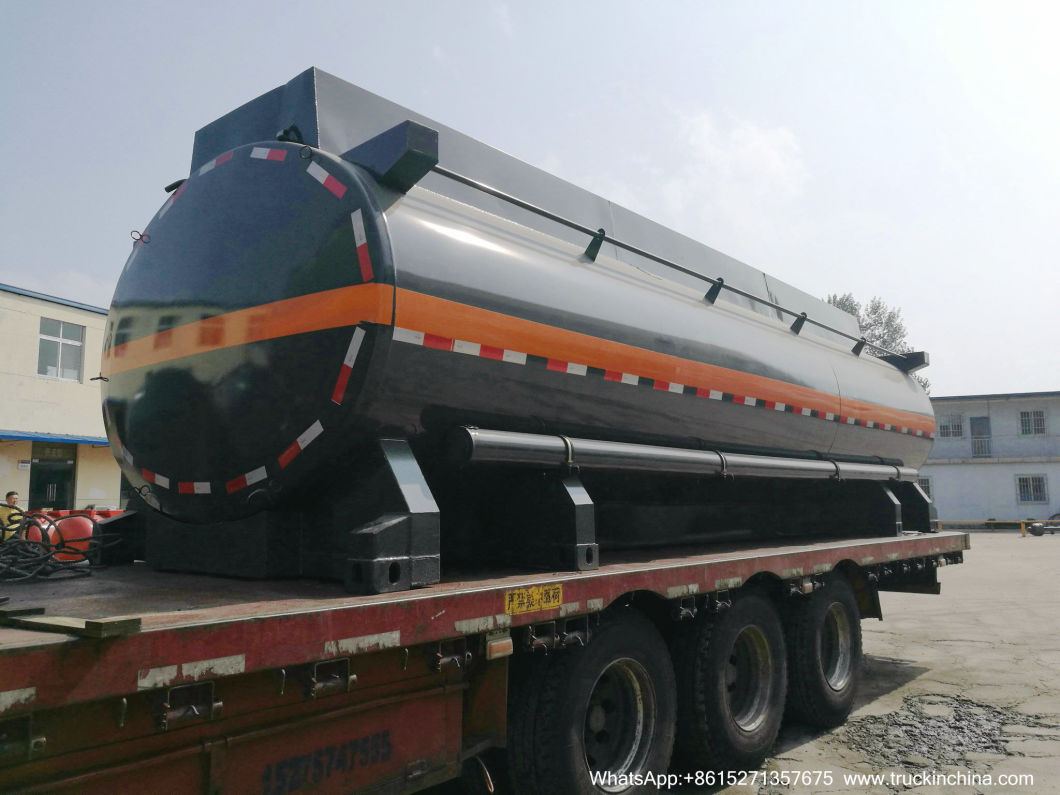Wholesale Chemical Liquid Tanker Body with Container Locks Trailer Road ...