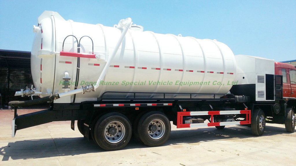 Wholesale 18000L Vacuum Sewage Tanker Truck with High Pressure VAC Pump ...