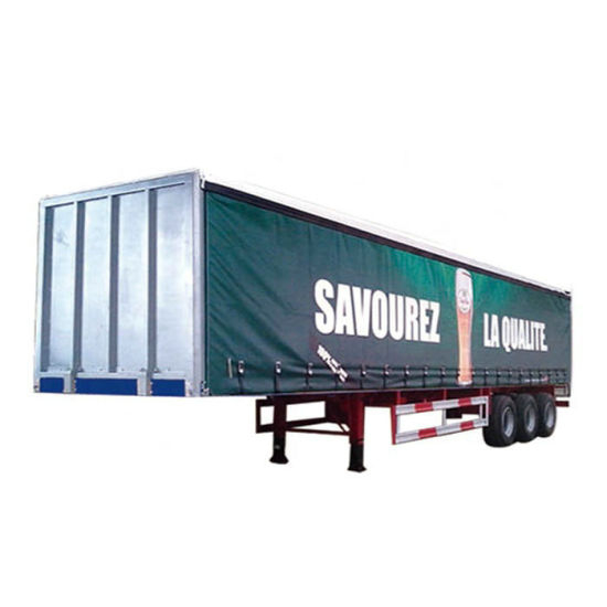 Wholesale Customizing 60 Tons Flat Bed Curtain Side Wall Cargo Semi ...