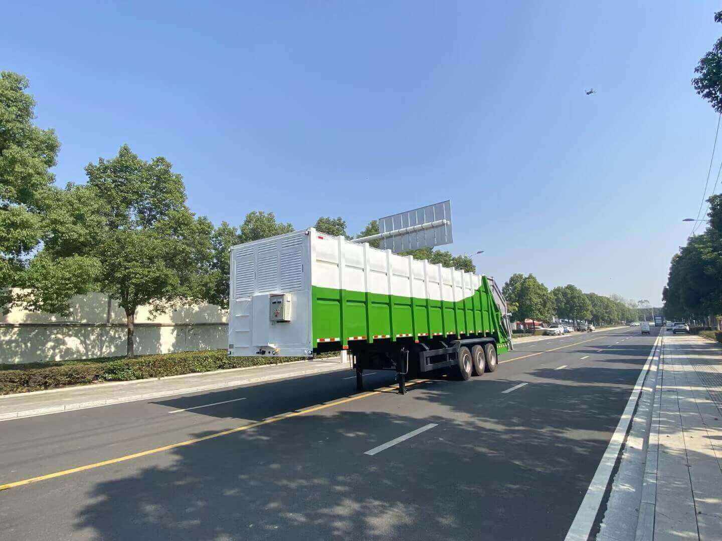 Wholesale 45 CBM Tri-Axles Compressed Garbage Semi Trailer in Chinese ...