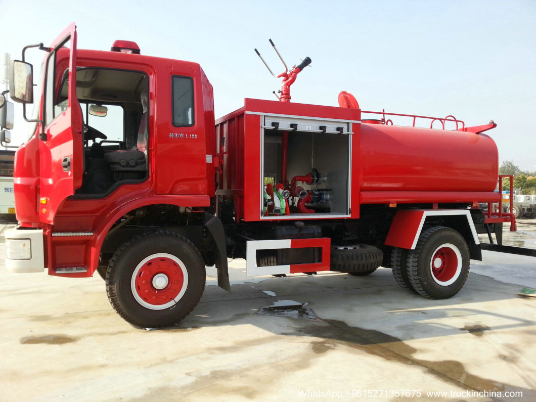 JAC 6 Wheels Drive 6 Ton Water Tanker Mounted with with Fire Water Pump ...