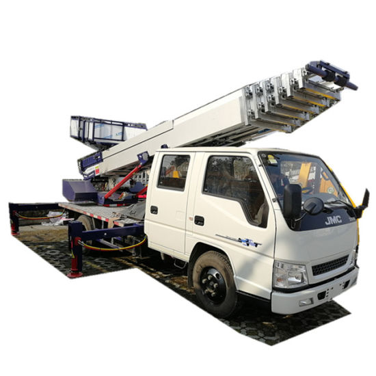 Wholesale HOWO Truck Mounted Telescopic Ladder Truck for House Building ...