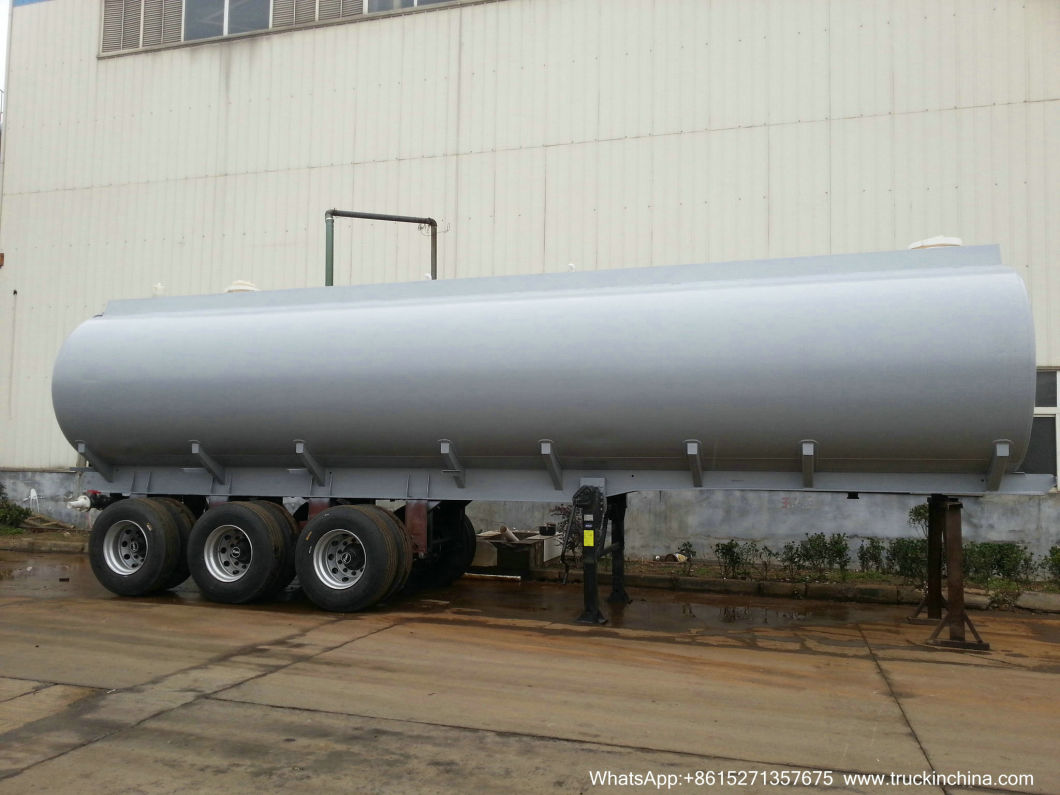 Wholesale 33 T Liquid Sulfuric Acid Tank Trailer (22-33M3 Carbon Steel 8mm Shell, Or Lined LLDPE ...