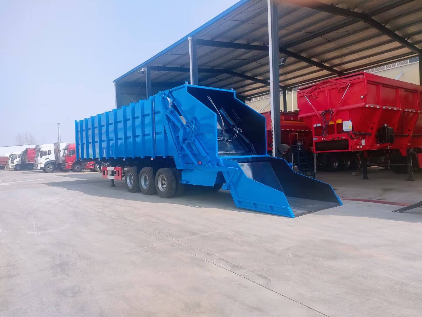 Wholesale 45 CBM Tri-Axles Compressed Garbage Semi Trailer in Chinese ...