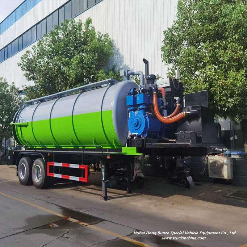 Wholesale Customizing 2 Axles Vcuum Sewage Slurry Suction Tank Trailer ...