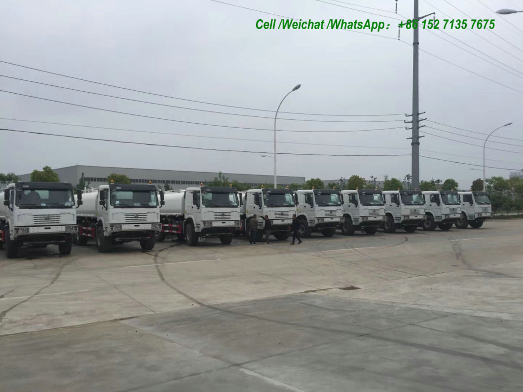 Sinotruck HOWO 6X6 Water Bowser off Road 20t (AWD All Wheels Drive PTO Pump Carbon Steel or ...