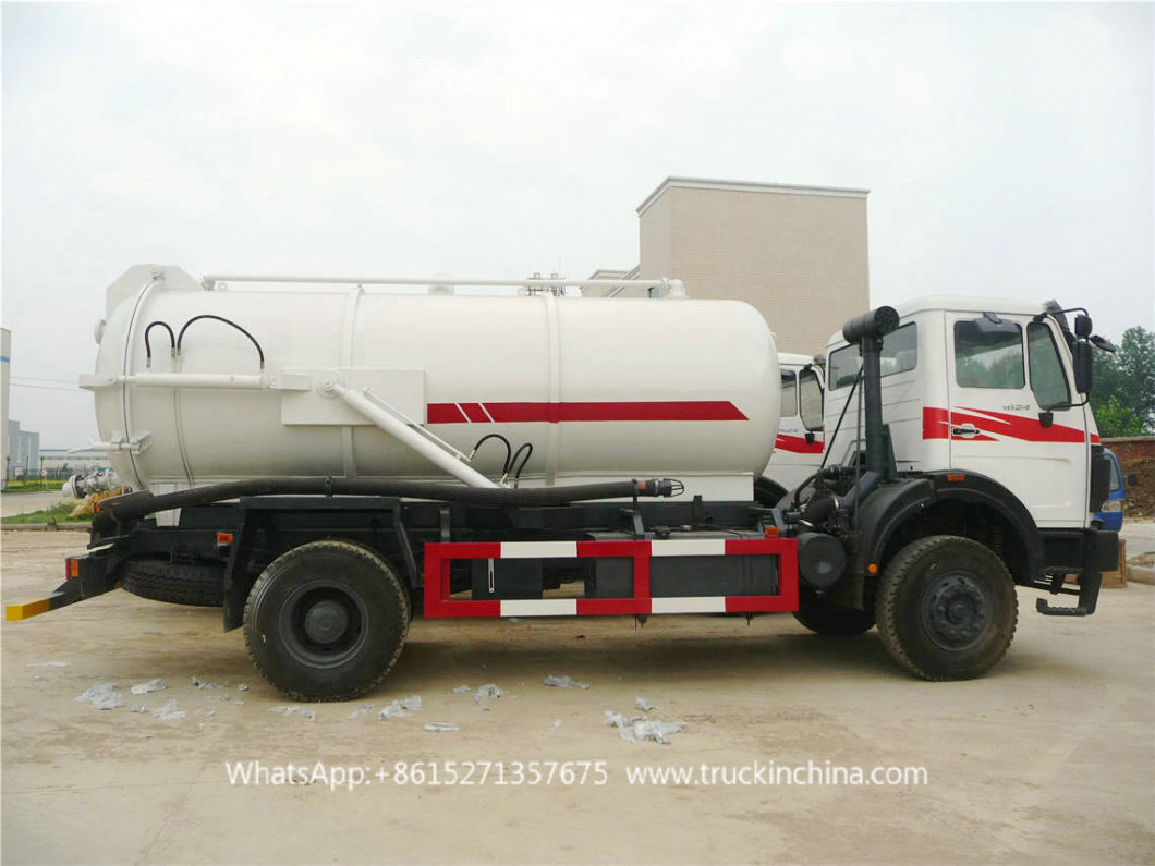 Wholesale Beiben 4X4 off Road Vacuum Tanker Truck Sewage Pump Tanker in ...