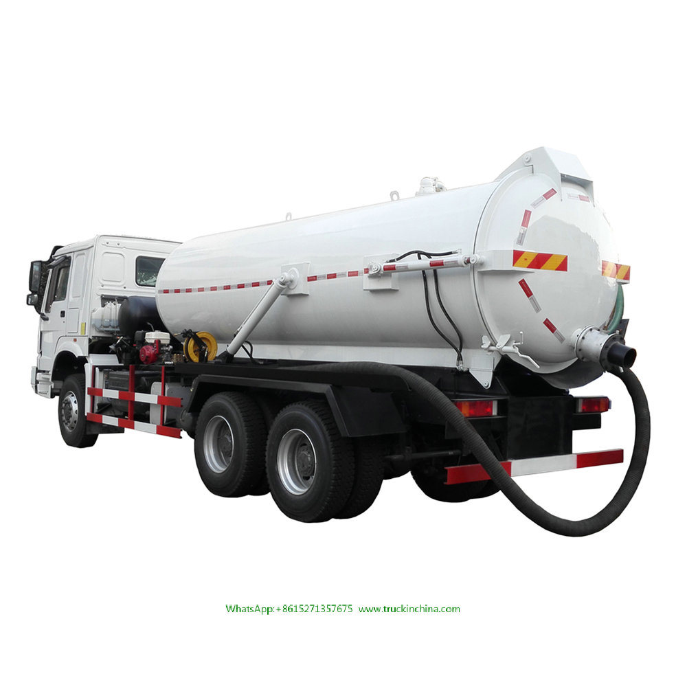 Wholesale HOWO 12-20 Cbm Vacuum Suction Sewage Tanker Truck in Chinese ...