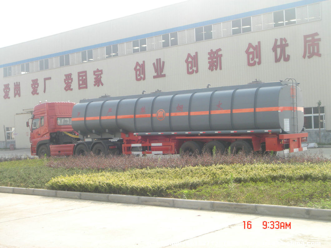 Wholesale Customizing 60t Hydrochloric Acid Tank Trailer (Steel Lined ...