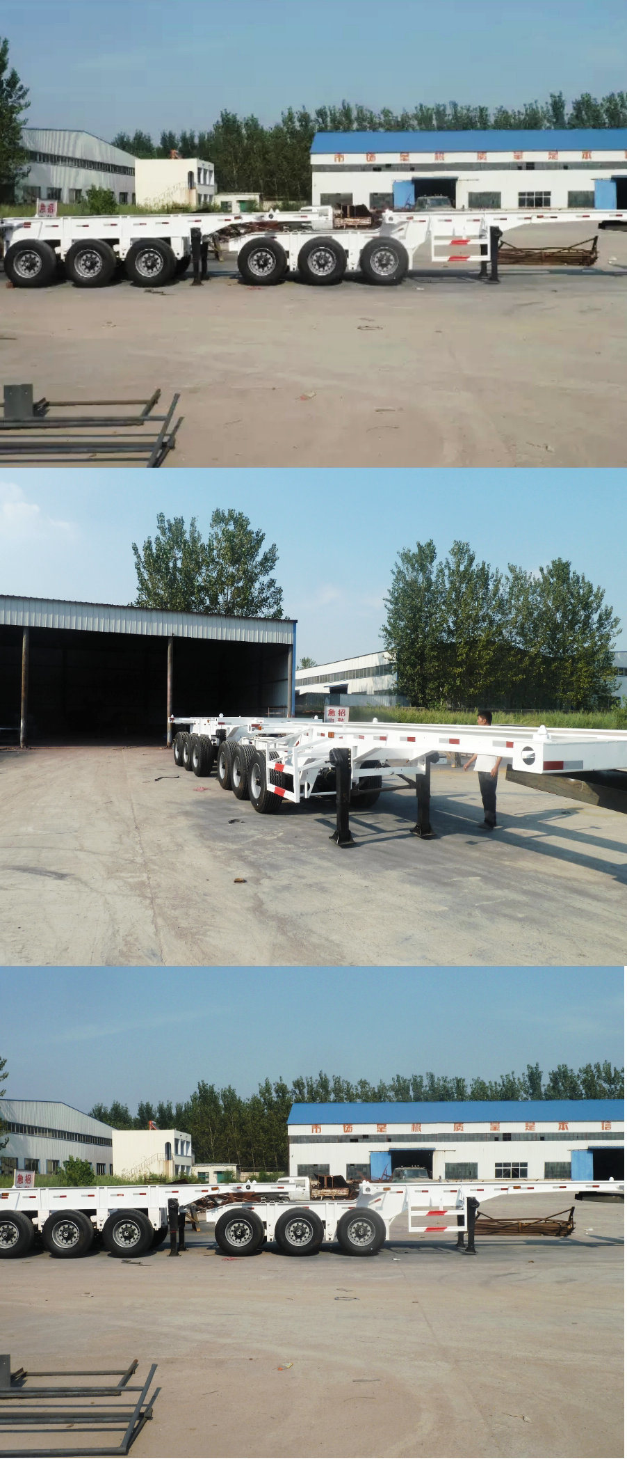 Wholesale Customized Interlink 2 Flatbed Semi Trailer Truck (Double ...
