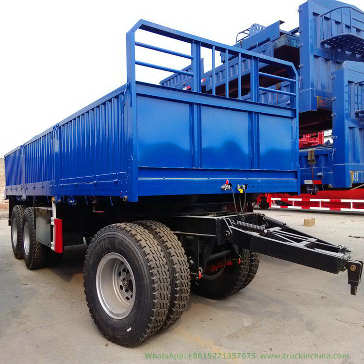 Wholesale Customized 2-3 Axles Drawbar Full Trailer Dolly Trailer (Cargo Stake 10T -40T) in ...