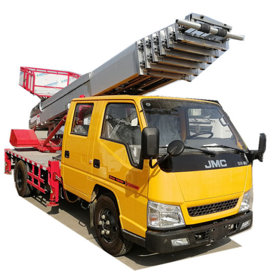 Wholesale HOWO Truck Mounted Telescopic Ladder Truck for House Building ...