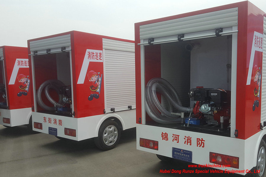 Fire Patrol Mini 2 Seats Electric Fire Truck Mounted with Motor Fire ...
