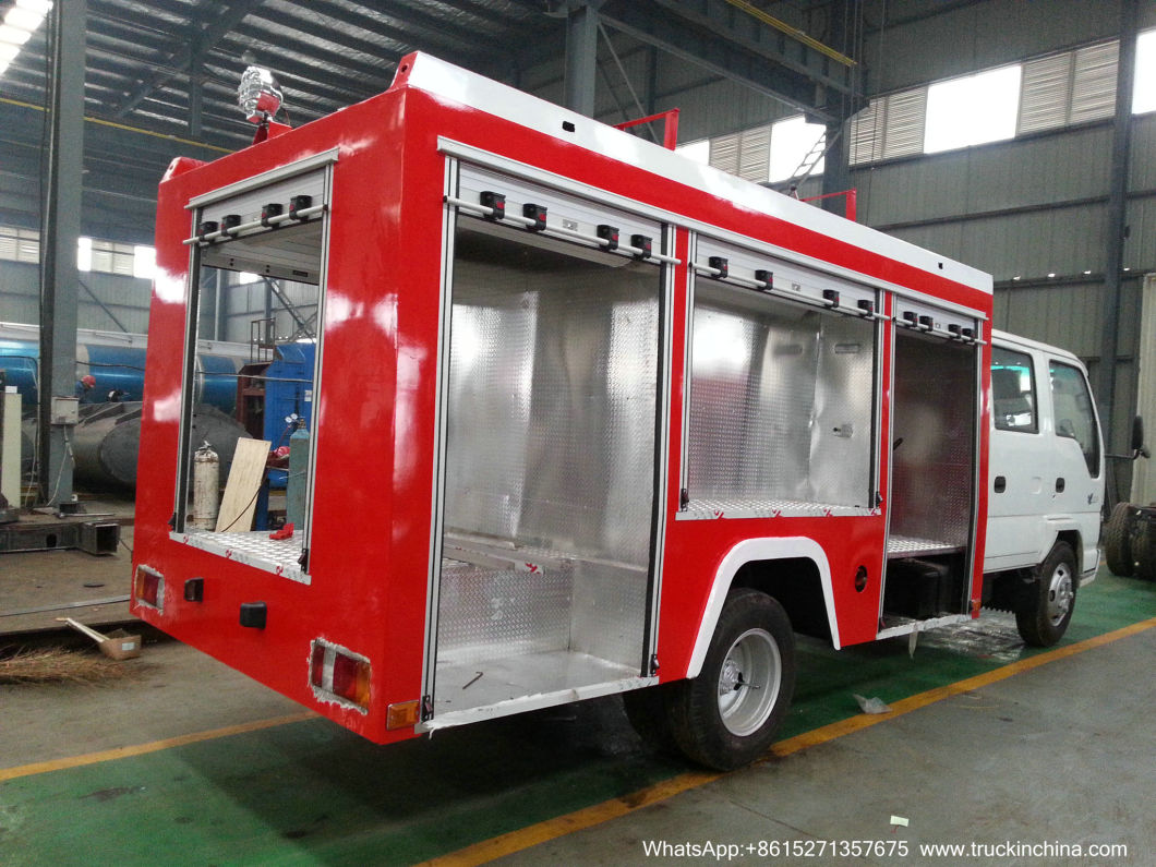 600p Double Cabin Isuzu Fire Truck Nkr Fire Fighting Truck 2500L/3000L ...
