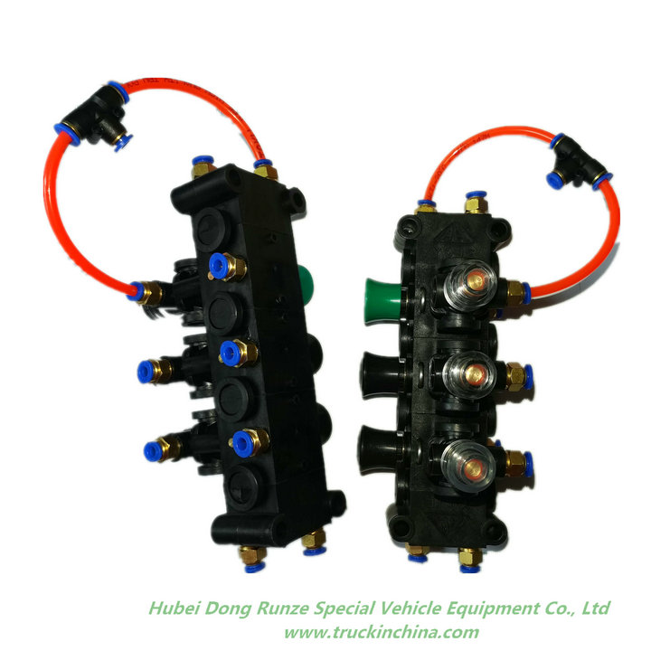 Plastic Pneumatic control units valve for 2 Compartmnets Fuel Tanker ...
