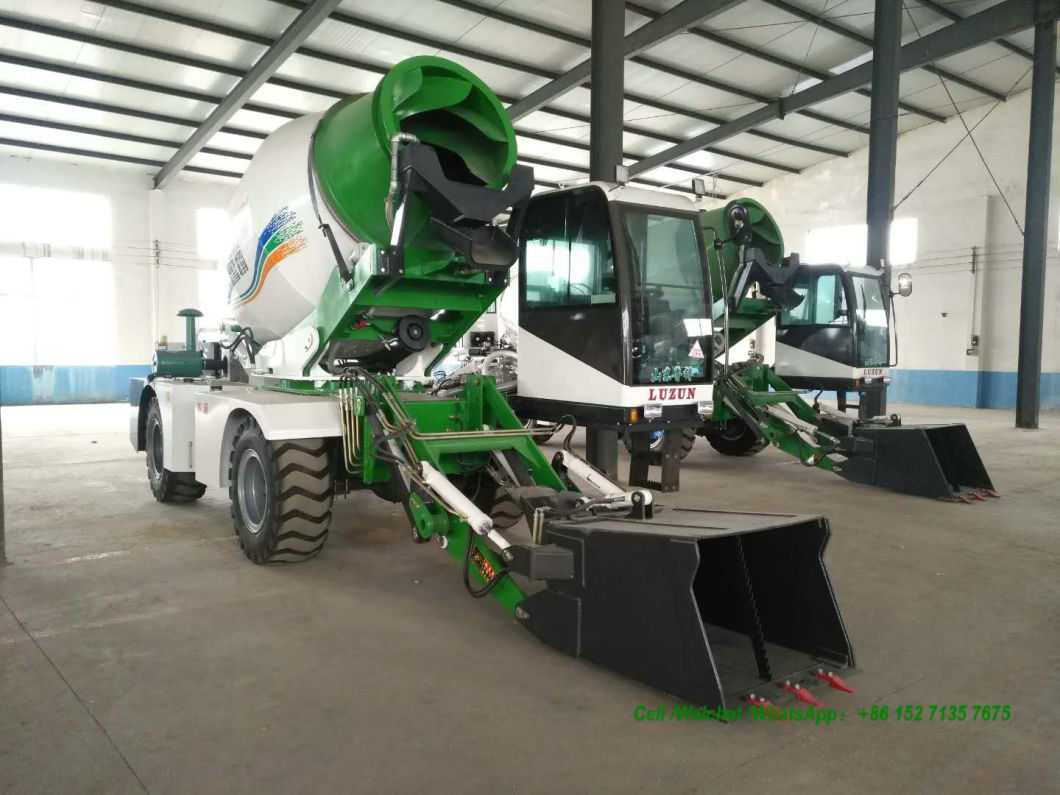 Wholesale Luzun Self Loading Concrete Mixer Truck 2.6m3 -3cbm (Self Loading Cement Mixer Truck ...