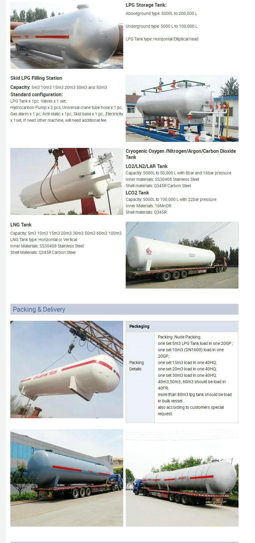 Isobutane Tank Horizontal Storage 32m3 (Pressure Vessel) for LPG Gas ...