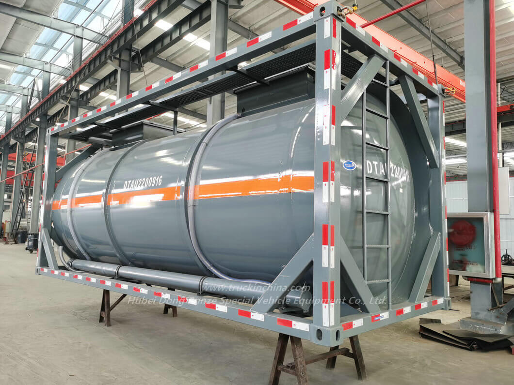 Wholesale Iso 20FT HF HCl Acid Container Tank Lined PE 16mm 20KL in ...