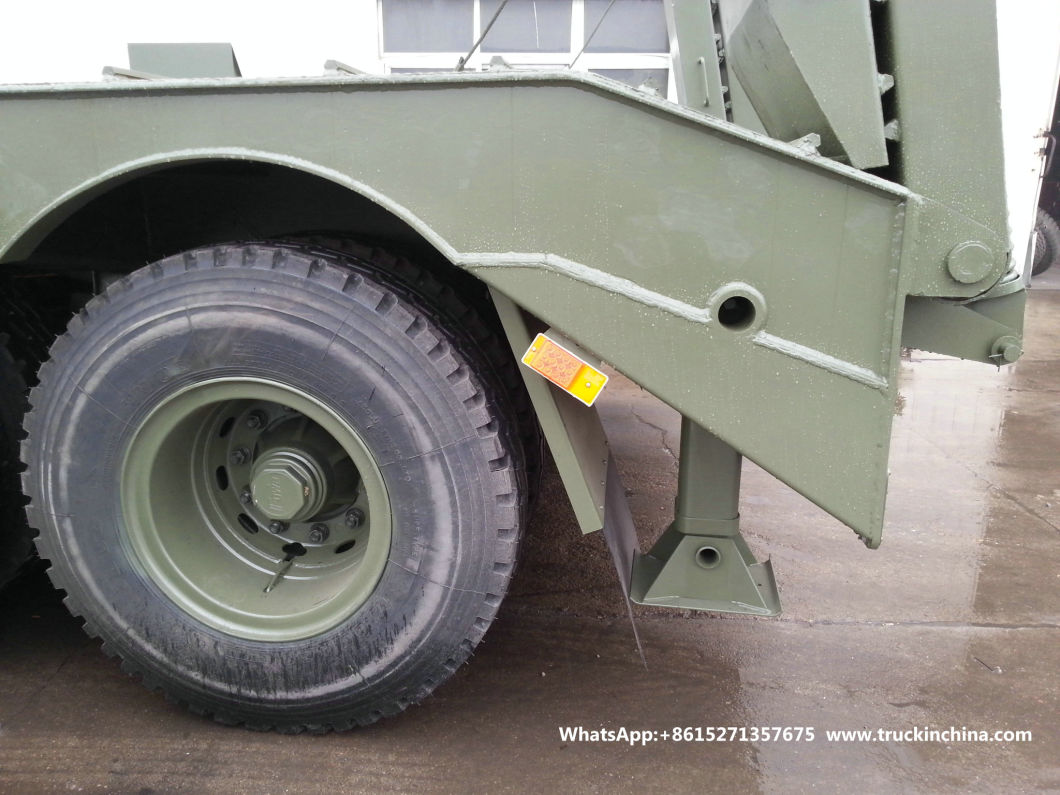 Wholesale 60t -80t Heavy Duty 3 Axles Lowbed Semi Trailer for Tank ...