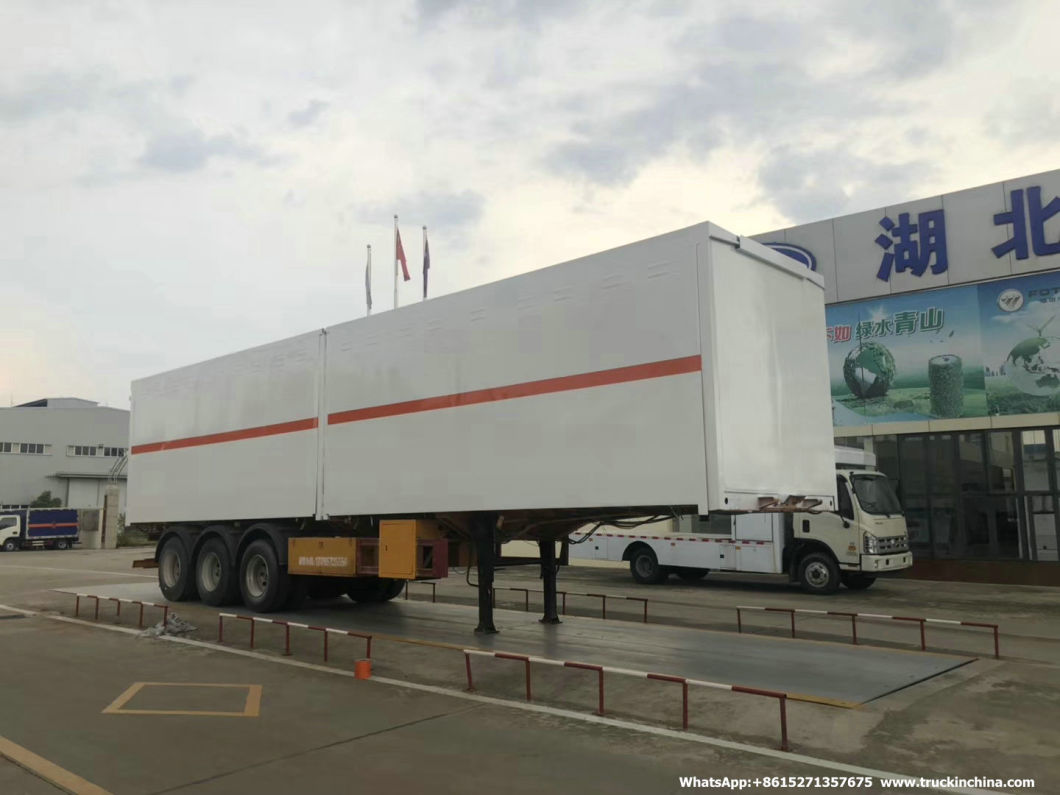 Customizing 3 Axles Insulated Van Explosion-Proof Blasting Goods ...