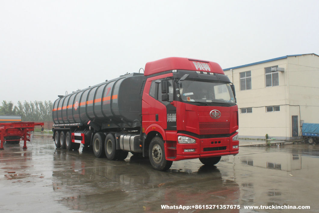 Wholesale Tri Axles 60t Acid Tanker Trailer Steel Tank PE Inner Liner ...