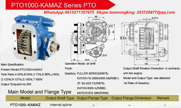 Wholesale Pto (Power Take Off) Gear Spline Type for Crane Special ...