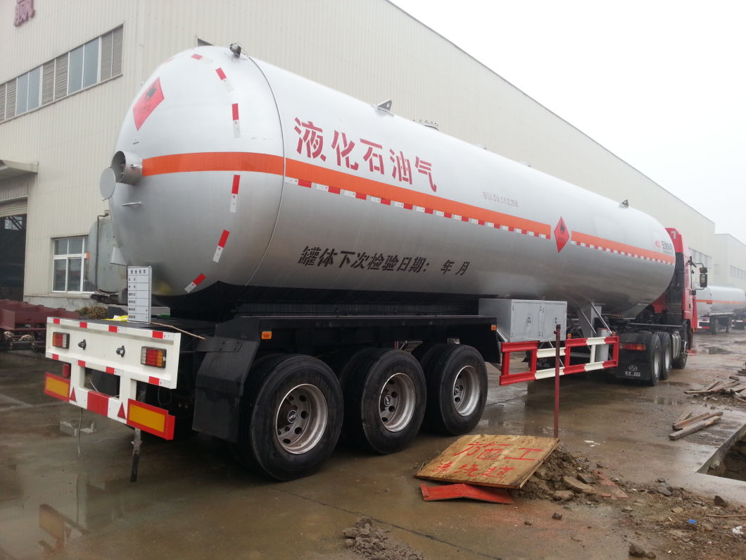 Wholesale 3 Axles Heavy Duty LPG Gas Tanker Semi Trailer 59cbm ...