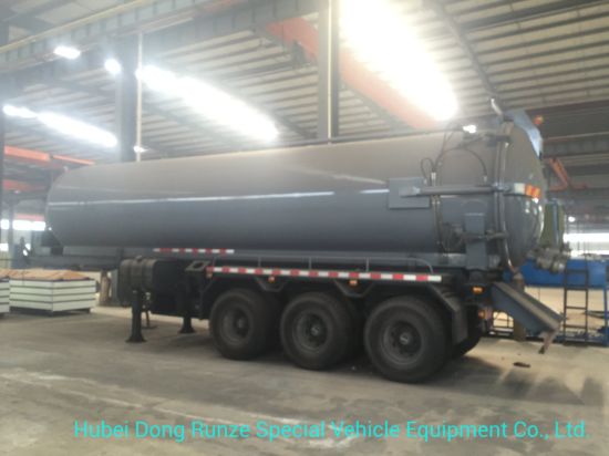 Tri Axles Vcuum Sewage Tank Tanker 25m3