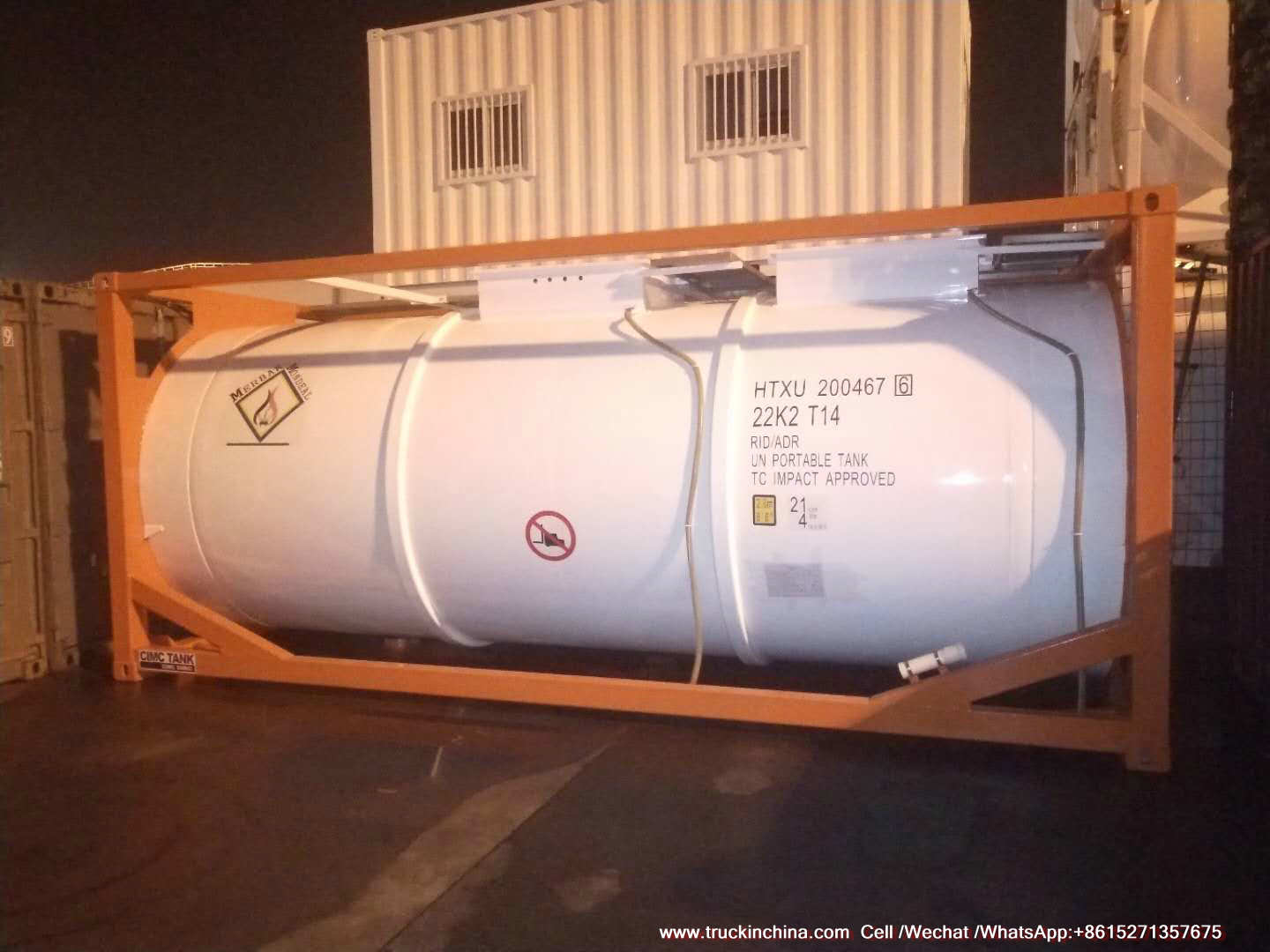 T14 Isotank Lined tank UN1789 UN1790 Acid Container Offshore Tank to ...