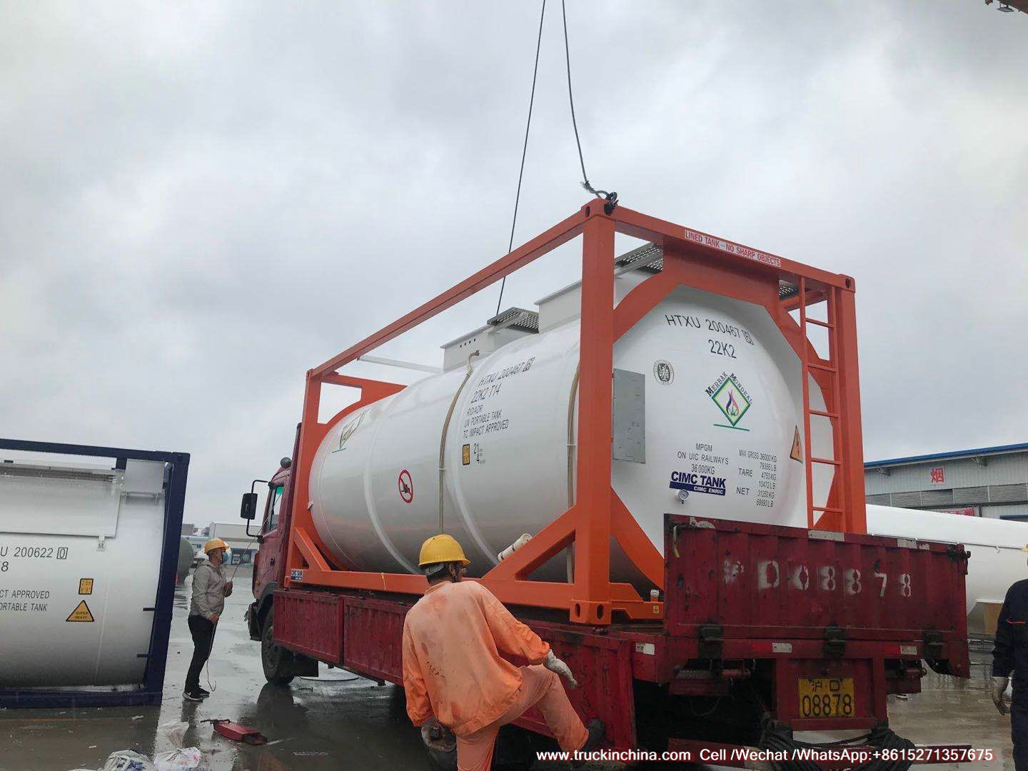 T14 Isotank Lined tank UN1789 UN1790 Acid Container Offshore Tank to ...